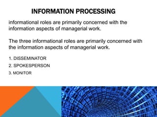 Managerial roles | PPTX