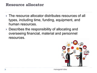 Managerial roles | PPTX