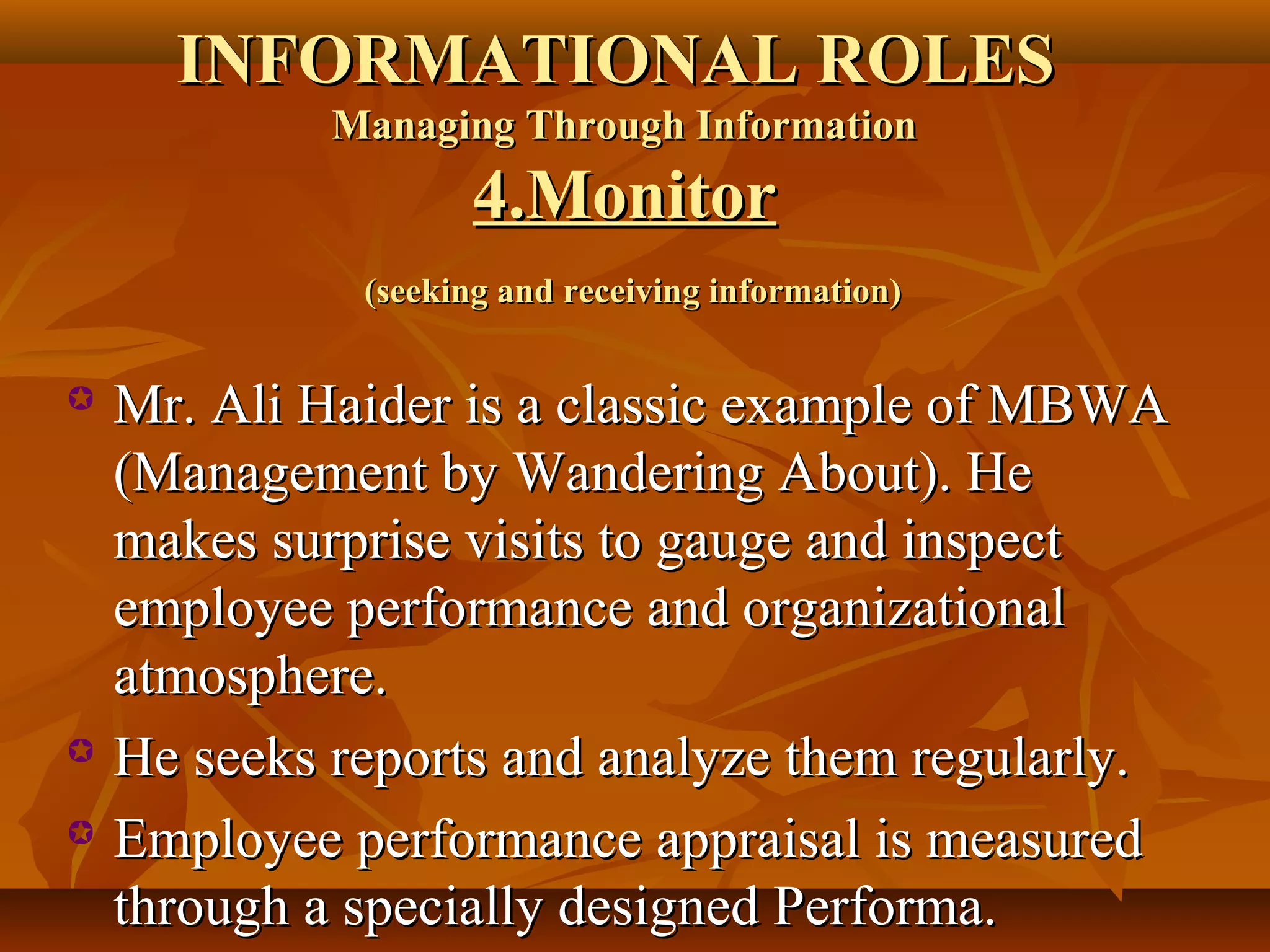 Managerial Roles - Case Study | PPT