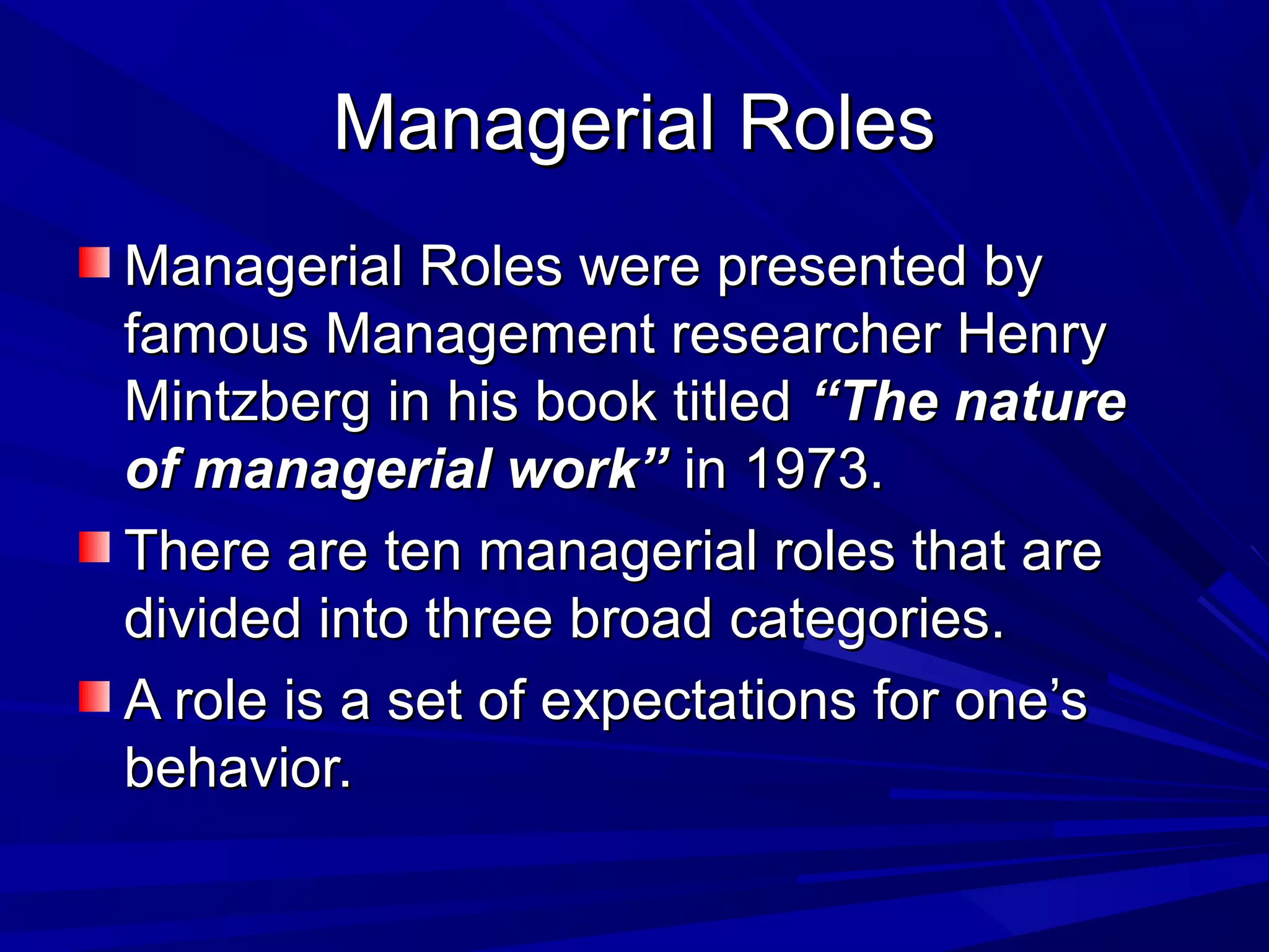 Managerial Roles - Case Study | PPT