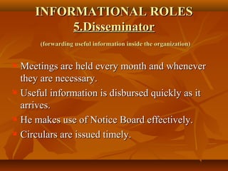 Managerial Roles - Case Study | PPT