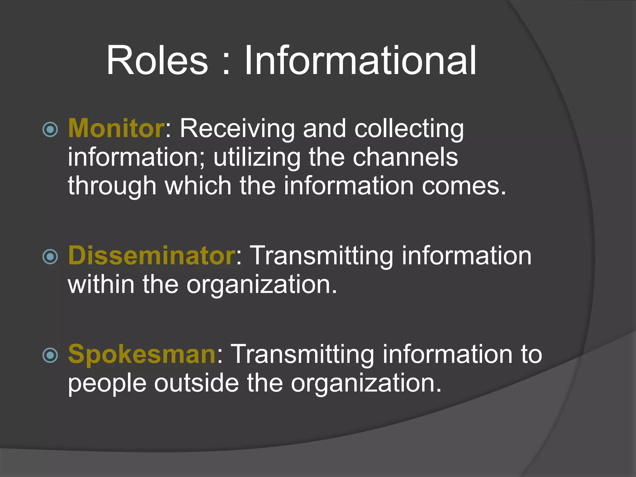 Managerial roles and skills and Management as Profession | PPTX