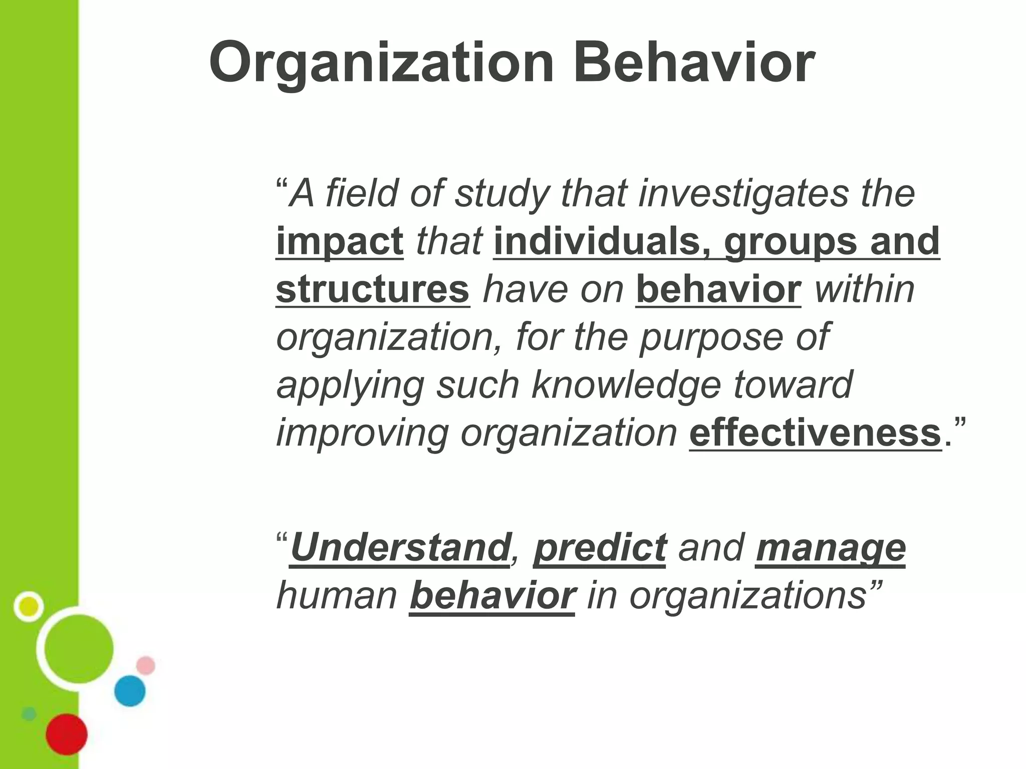 Managerial Roles in the Organization | Organization Behavior | | PPTX