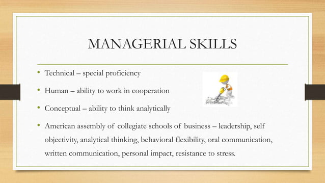 Managerial skills | PPTX