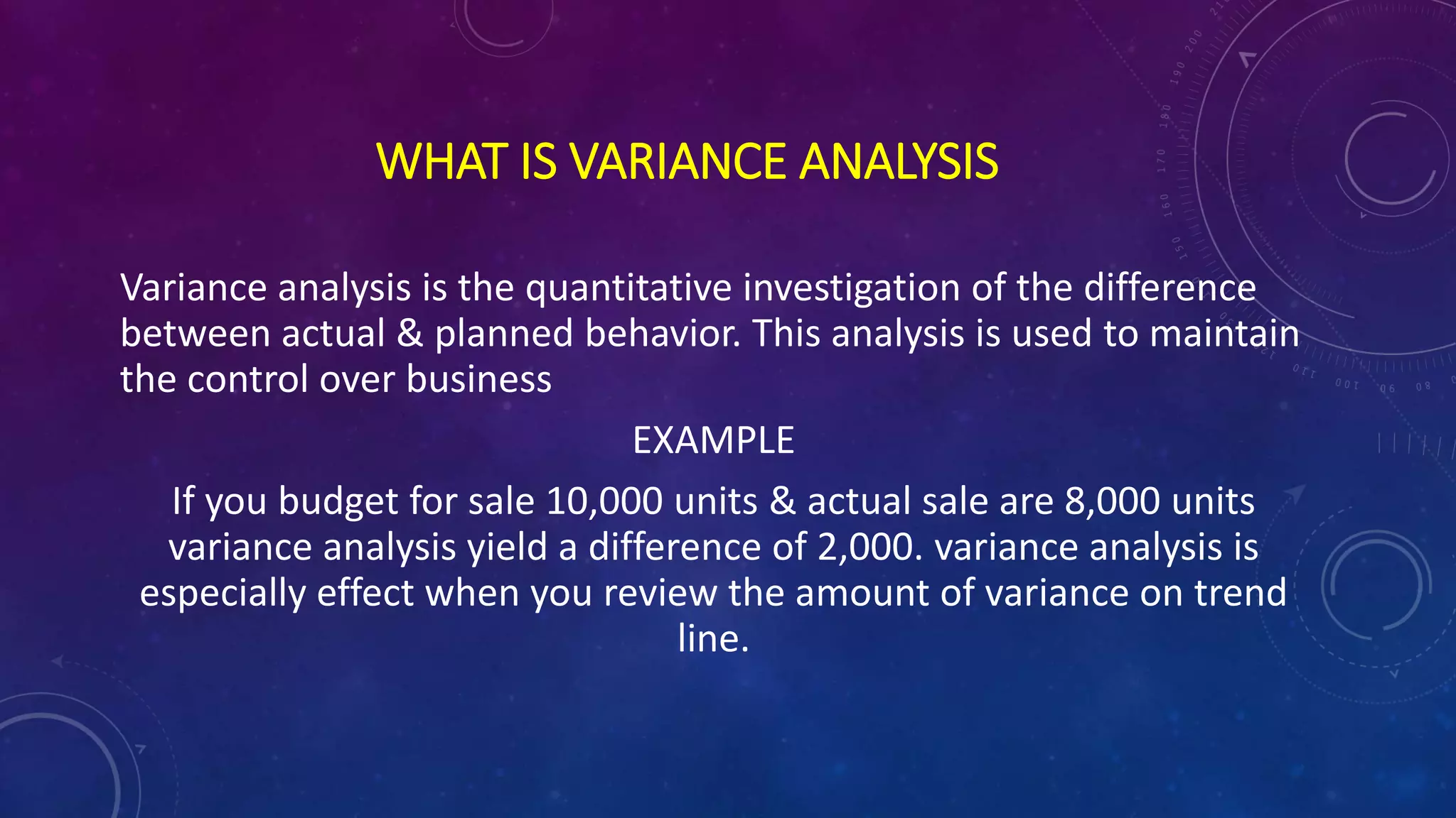 Managerial usefulness of variance analysis | PPTX