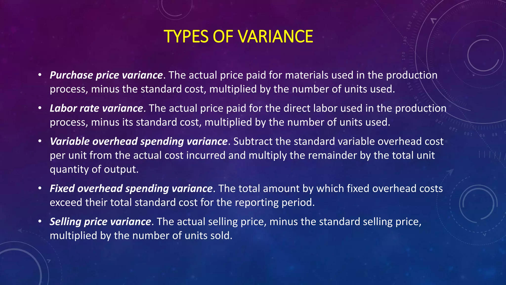 Managerial usefulness of variance analysis | PPTX