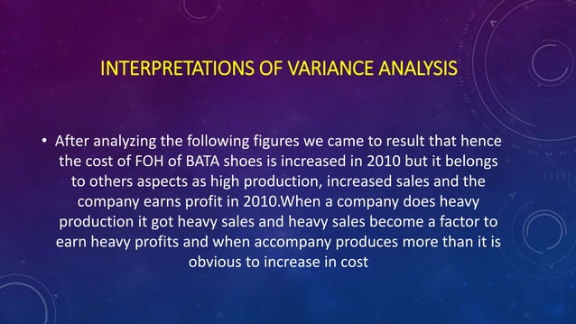 Managerial usefulness of variance analysis | PPTX | Business Accounting ...