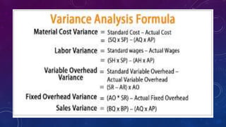 Managerial usefulness of variance analysis | PPTX
