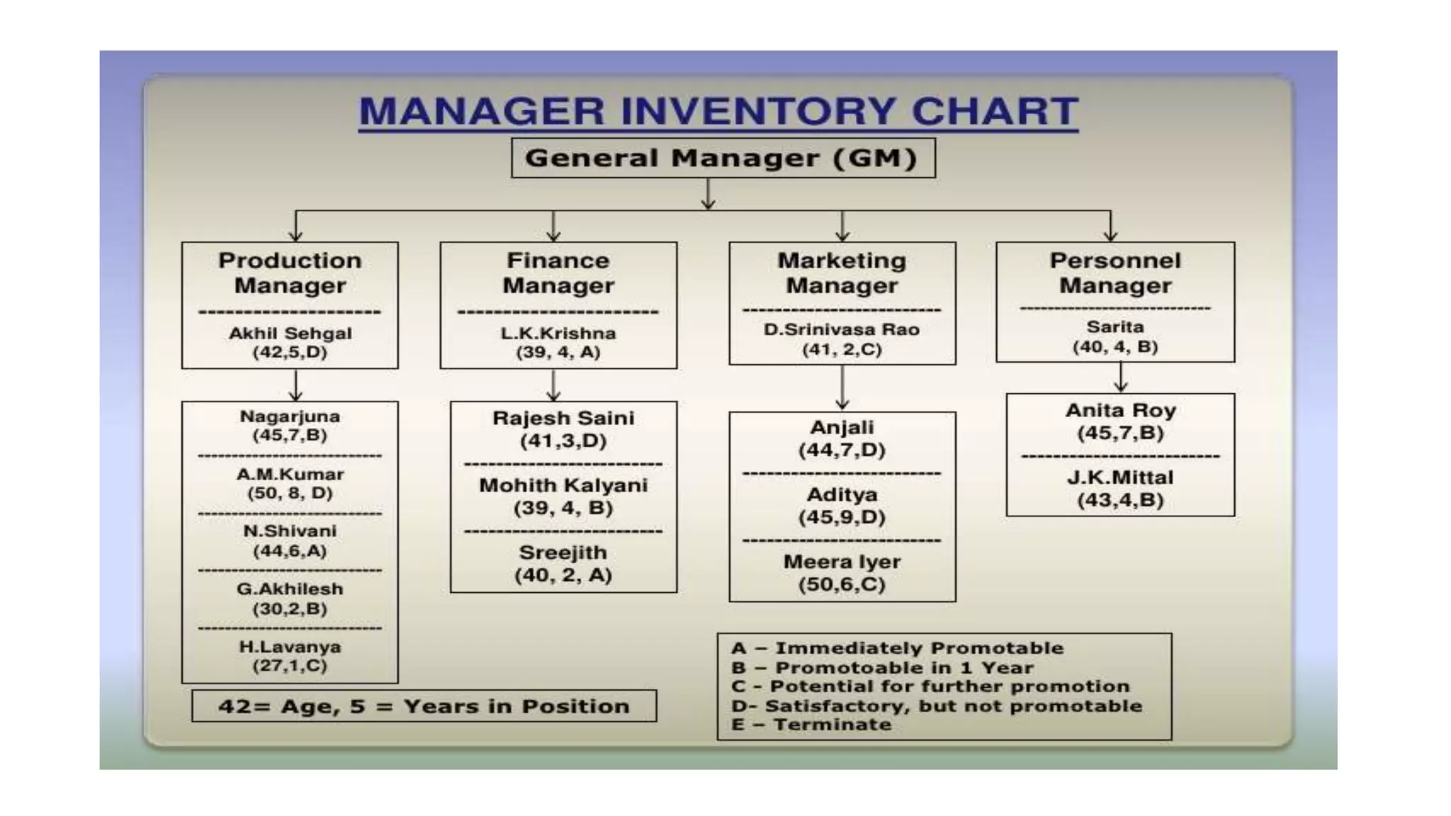 Manager inventory chart | PPTX