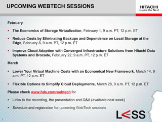 Manage rising disk prices with storage virtualization webinar | PPT
