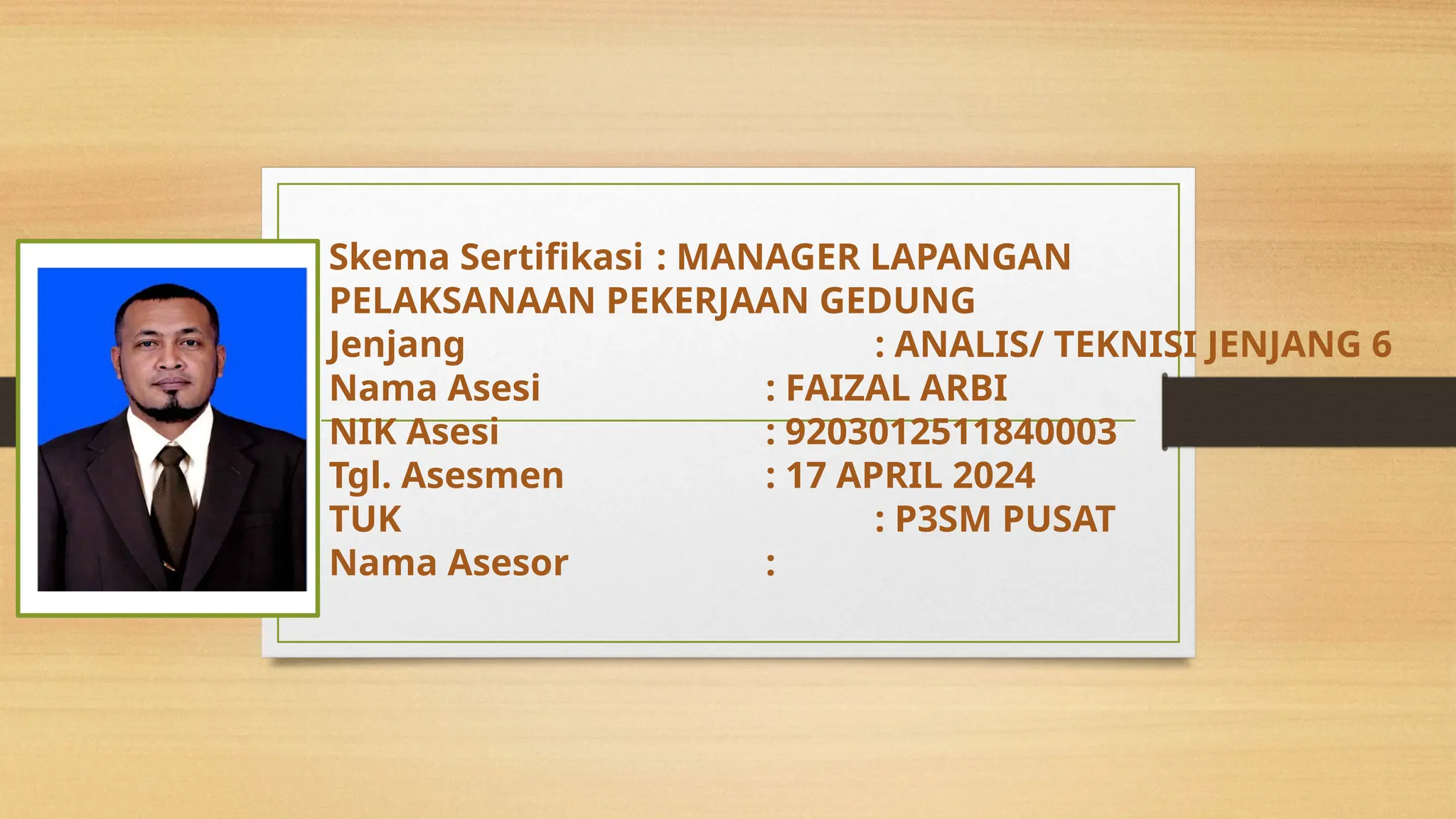 MANAGER LAPANGAN PELAKSANAAN BANGUNAN GEDUNG JENJANG 6.pptx