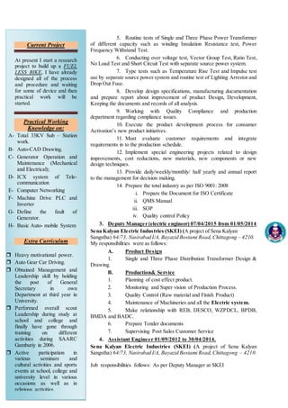 Manager masud khan cv new | DOCX
