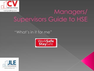 Managers Guide To HSW | PPT