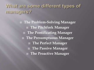 Manager’s job | PPT