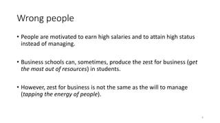 Managers not MBAs, Diverse roles, complex tasks, people-focused ...