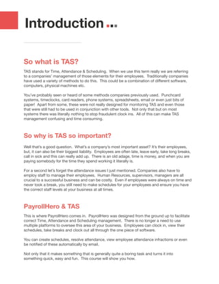 PayrollHero Manager's TAS Guide | PDF