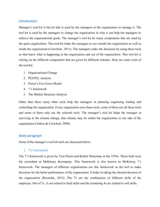 Managers tool kit | PDF