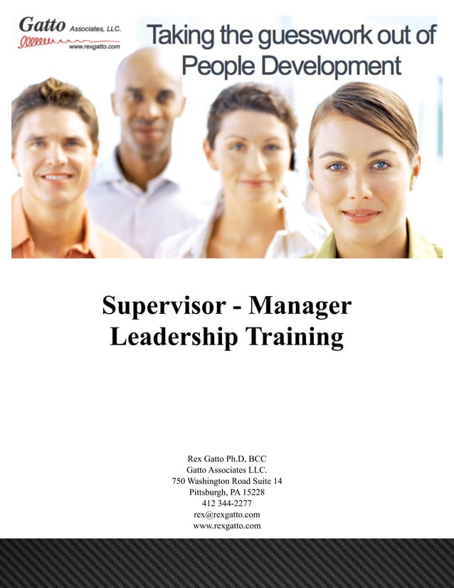 Manager Supervisor Training | PDF | Human Resources | Business