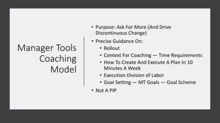 Manager Tools introduction | PPTX