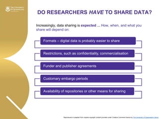 Data sharing and data management – what are they all about? | PPT