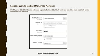 Manage sms in realtime with magento 2 sms notification extension | PPT