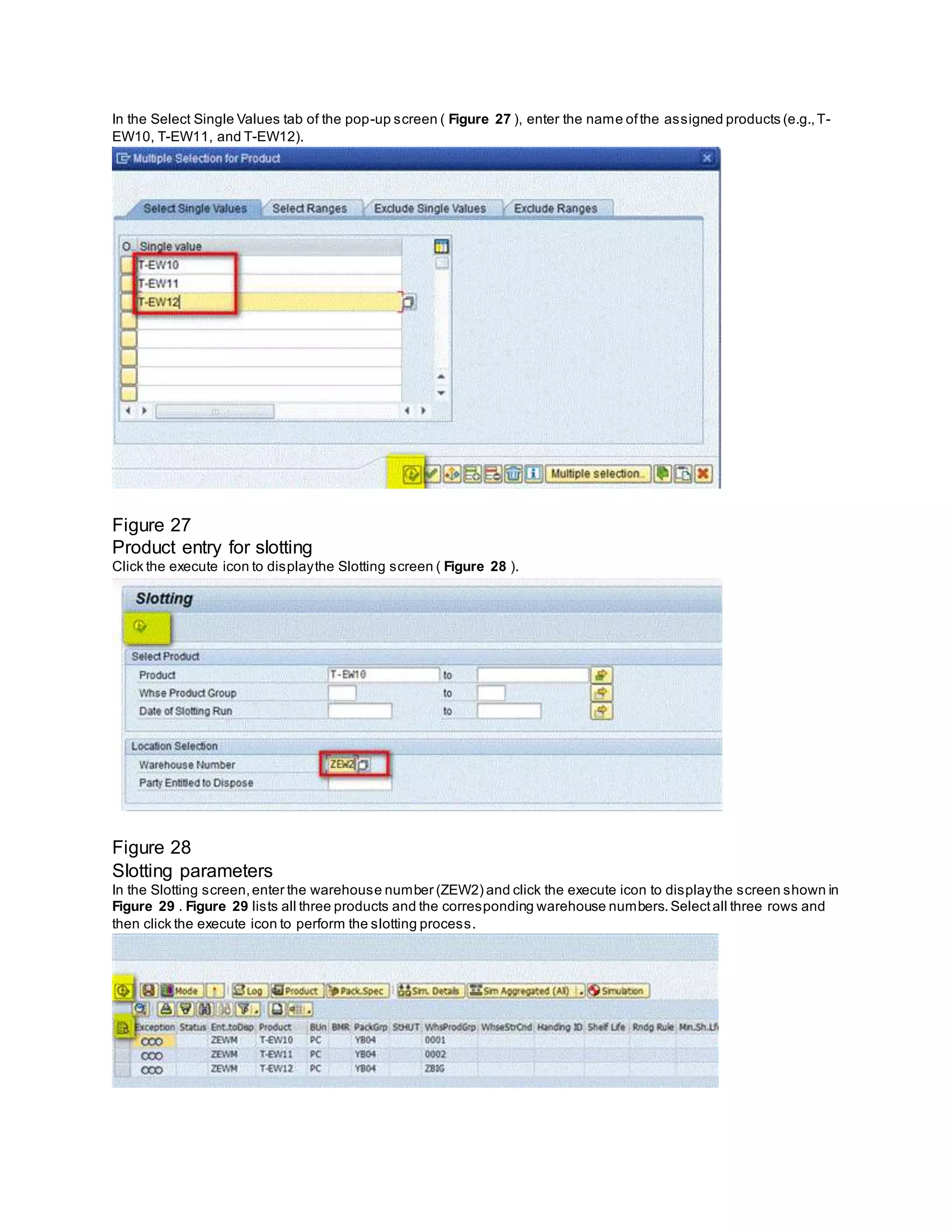 Manage the slotting process in sap ewm | DOCX