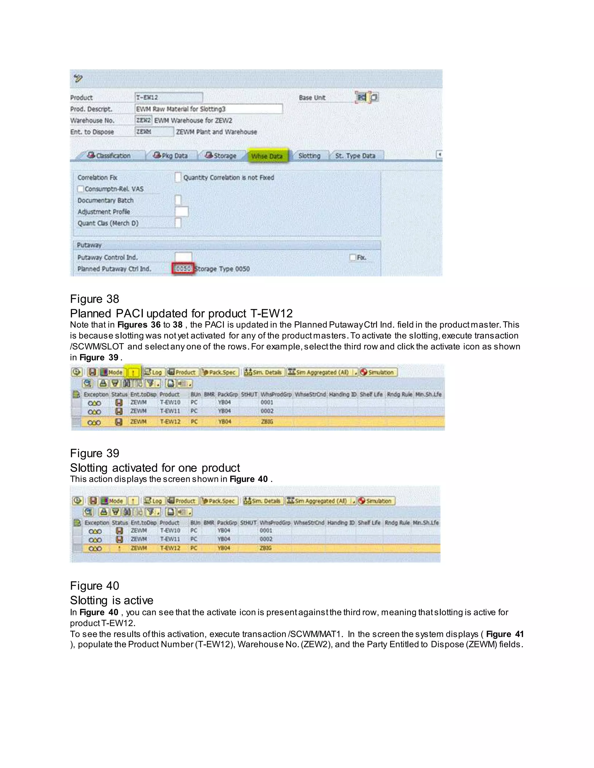 Manage the slotting process in sap ewm | DOCX