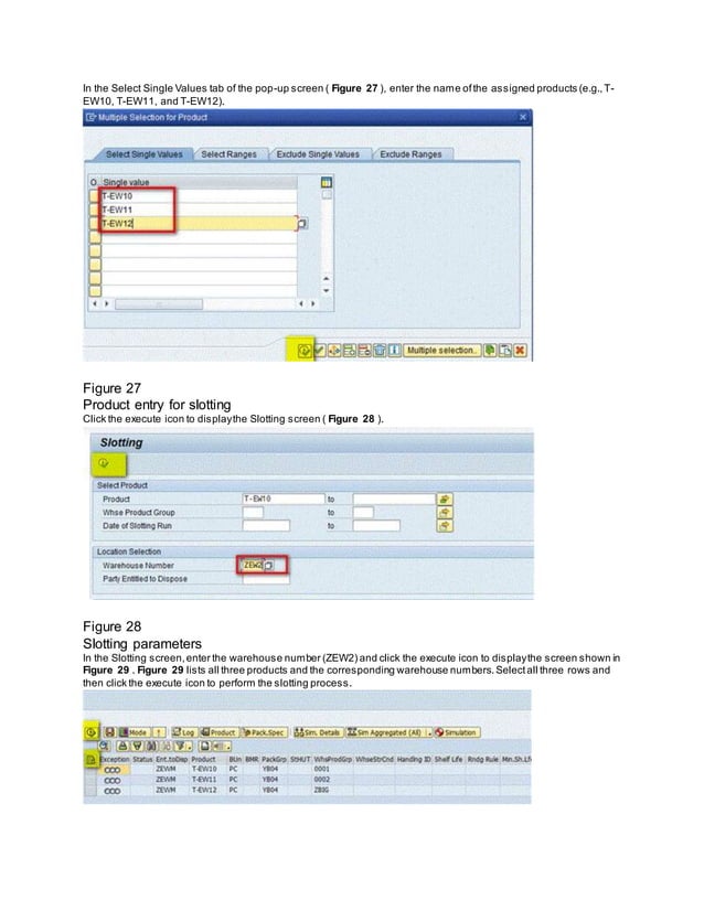Manage the slotting process in sap ewm | DOCX