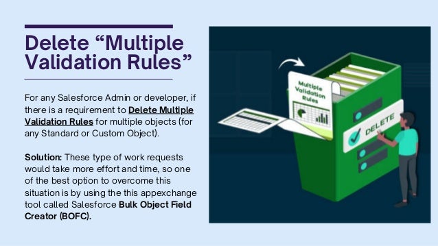 Manage Validation Rules for Multiple Objects in Salesforce | PDF