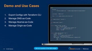 Manage Your Akamai-as-Code with Terraform | PPT