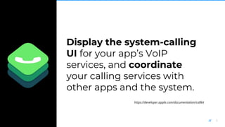 Manage your calls with CallKit | PPT