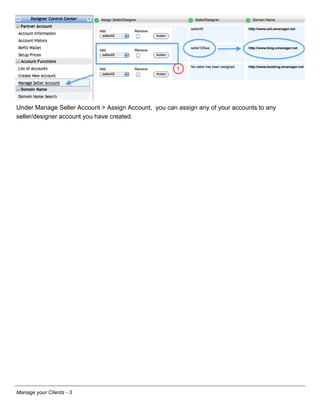 Manage your clients | PDF