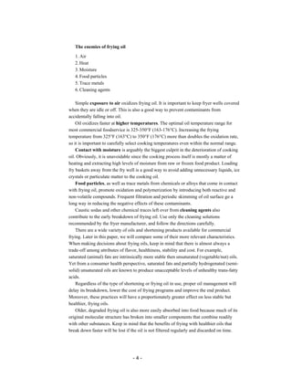 Manage Your Frying Oil | PDF