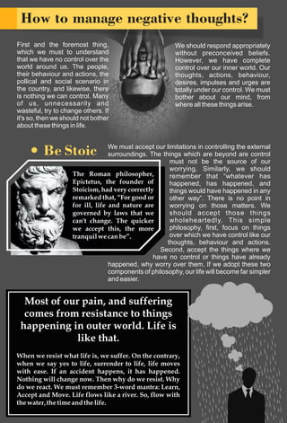 Manage your mind & thoughts | PDF