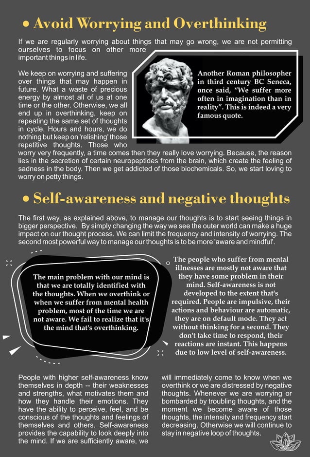 Manage your mind & thoughts | PDF