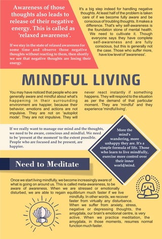 Manage your mind & thoughts | PDF