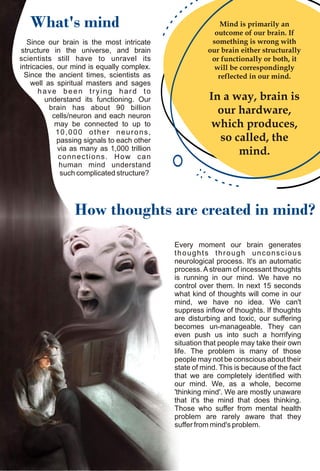 Manage your mind & thoughts | PDF