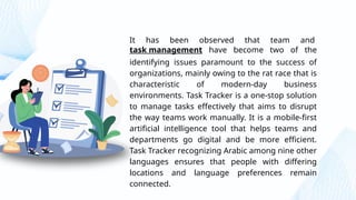 Manage Your Team’s Tasks From Anywhere With A Task Tracker | PPT
