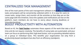 Manage Your Team’s Tasks From Anywhere With A Task Tracker | PPT