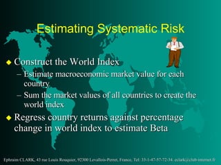 MANAGING RISK IN INTERNATIONAL BUSINESS | PPT
