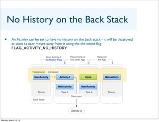 Managing Activity Backstack | PPT | Free Download