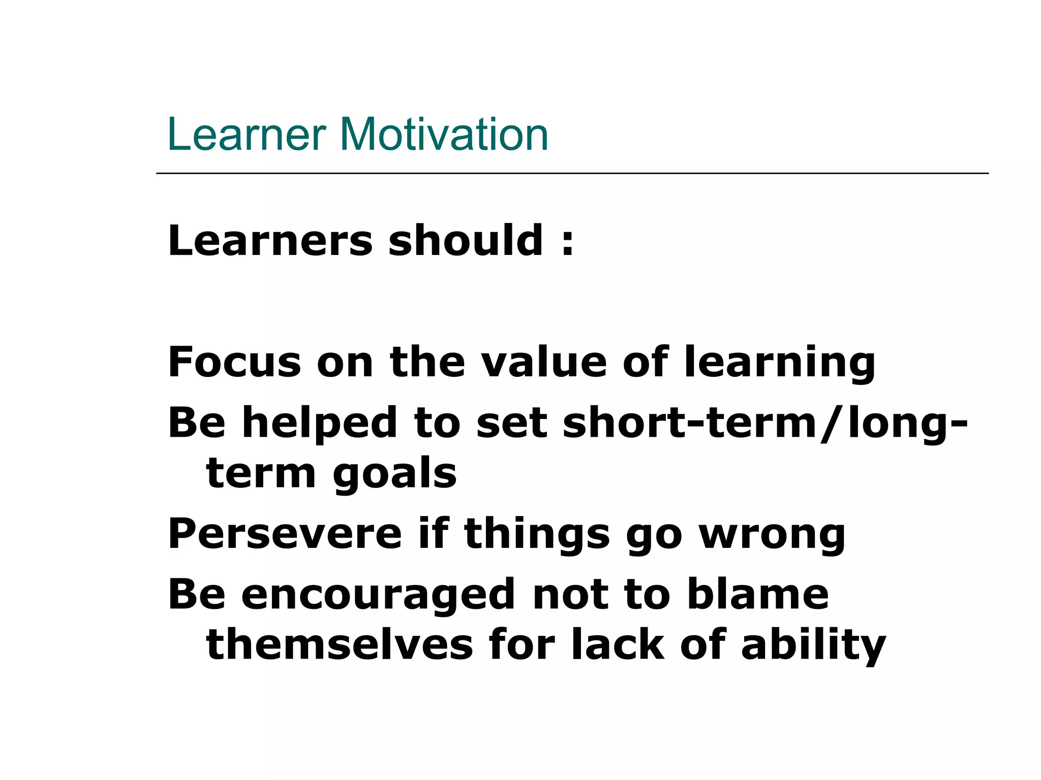 Motivating Students to Achieve | PPT | Parenting | Family and Relationships