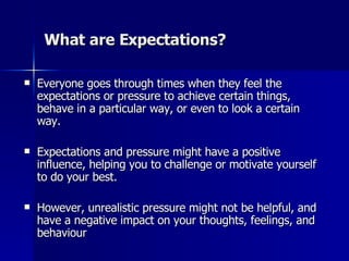 Managing Expectations | PPT