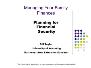 Managing Your Family Finances | PPT