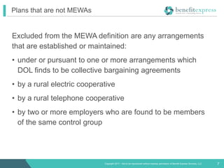 Puzzling Precedents: Piecing Together MEWAs | PPT