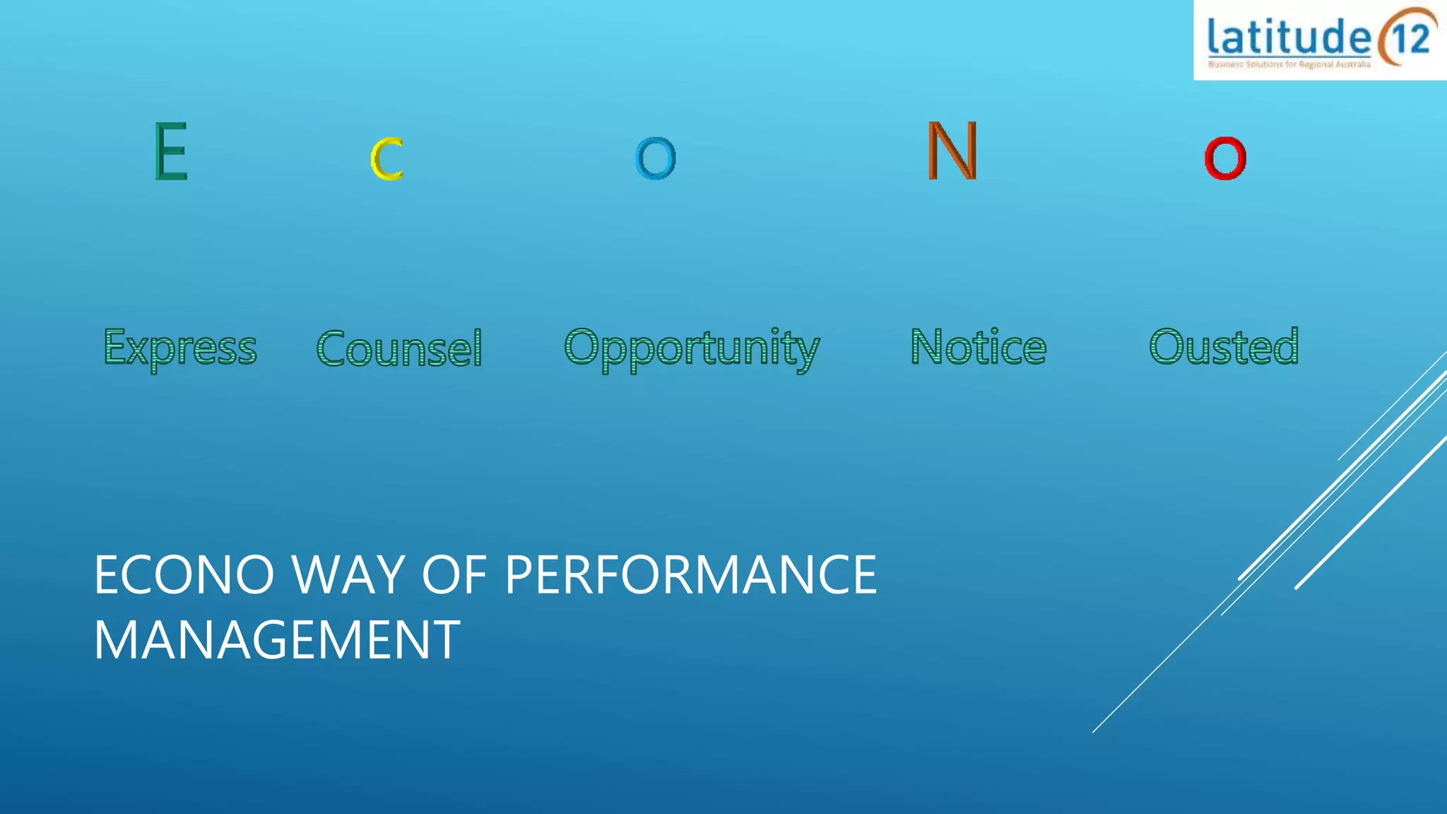 Managing poor performance | PPTX