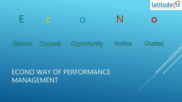 Managing poor performance | PPTX