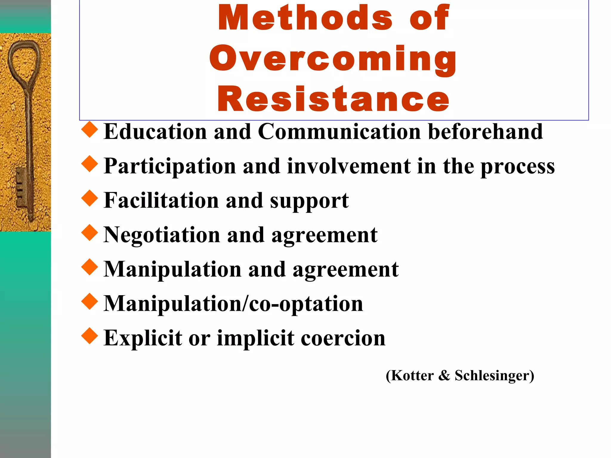 Managing Resistance Pauline Hall | PPT