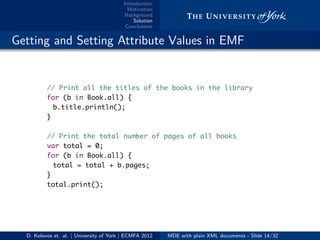 Managing XML documents with Epsilon | PDF