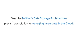 Managing 100s of PetaBytes of data in Cloud | PPTX